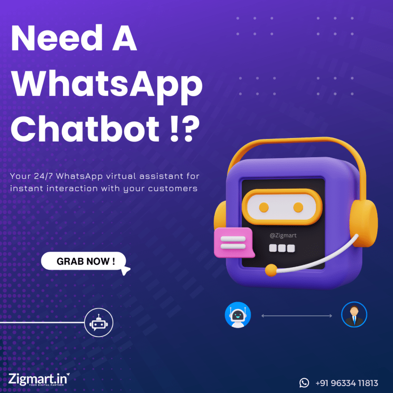 Whatsapp Chatbot - Zigmart.in